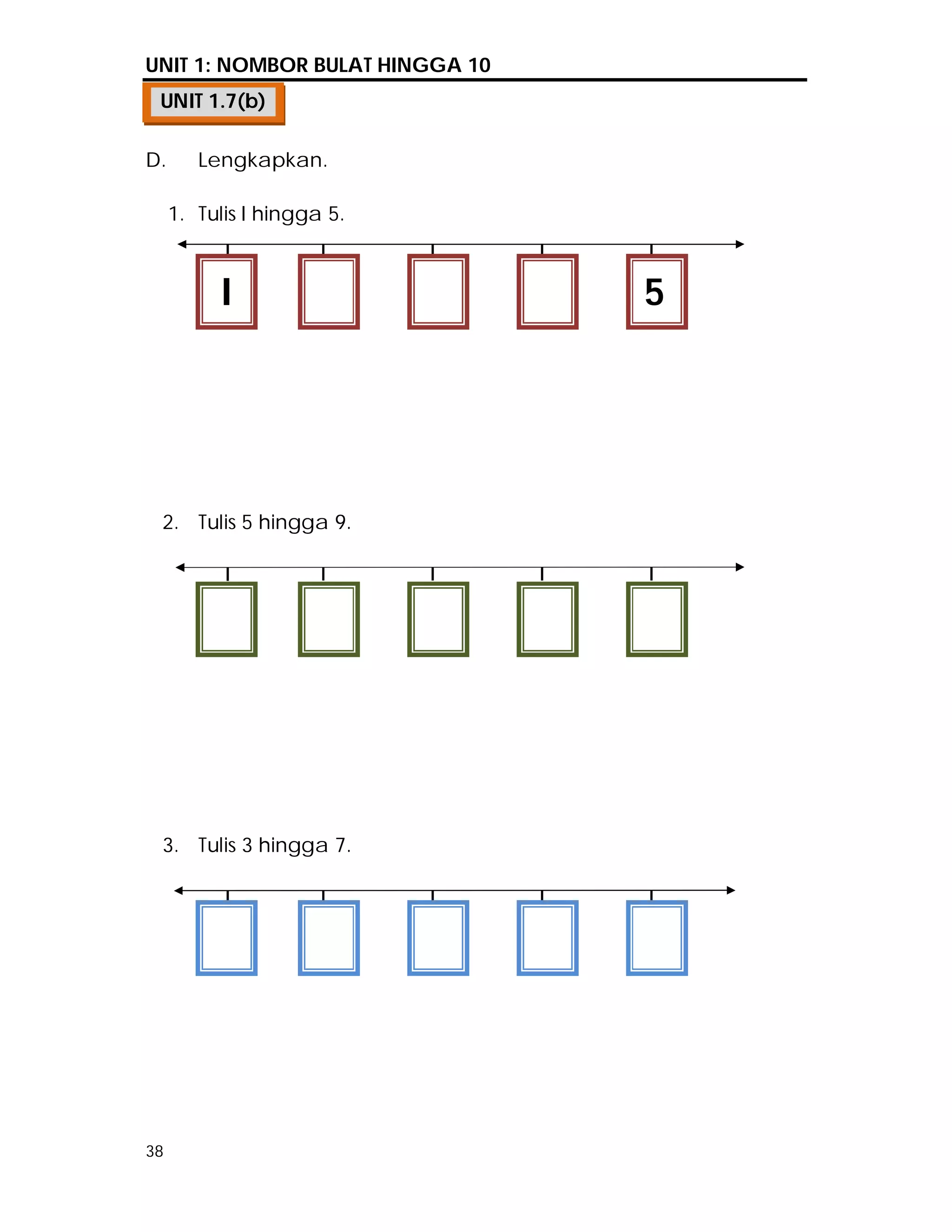 Modul Numerasi Murid Tahun 1-Nombor Bulat Hingga 10 | PDF