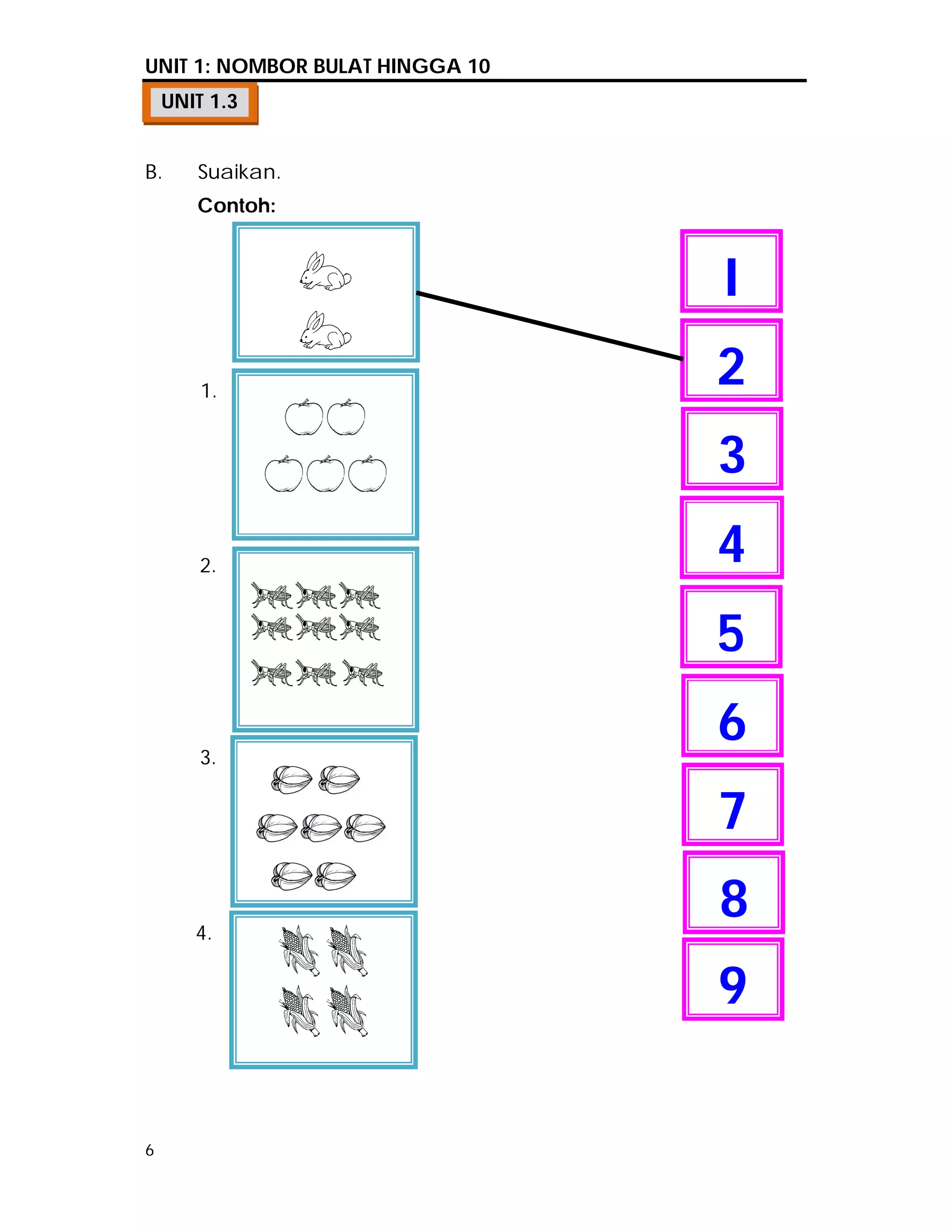 Modul Numerasi Murid Tahun 1-Nombor Bulat Hingga 10 | PDF