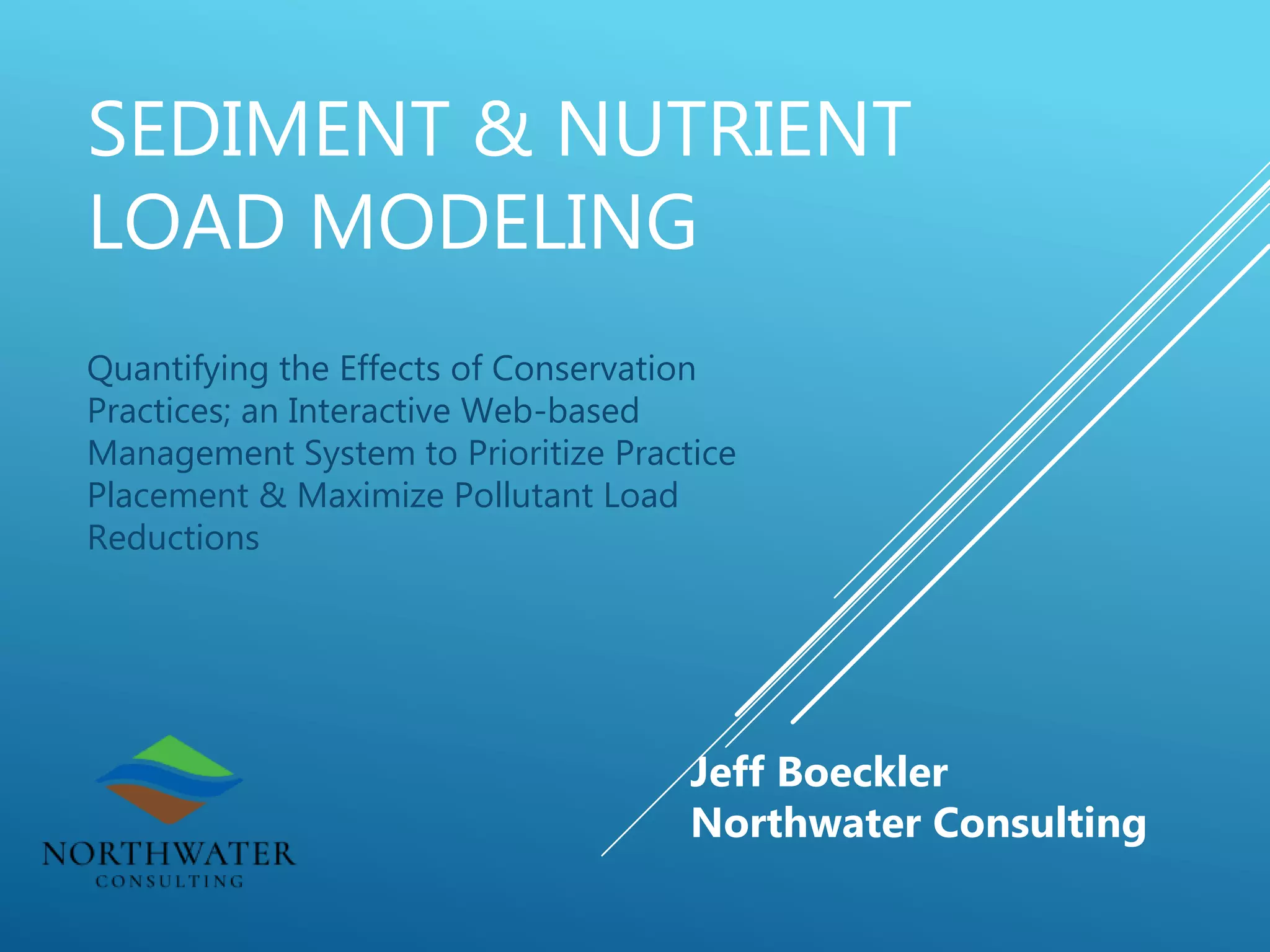 Sediment and nutrient load model | PPTX | Chemistry | Science
