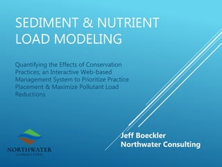 Sediment and nutrient load model | PPTX | Chemistry | Science