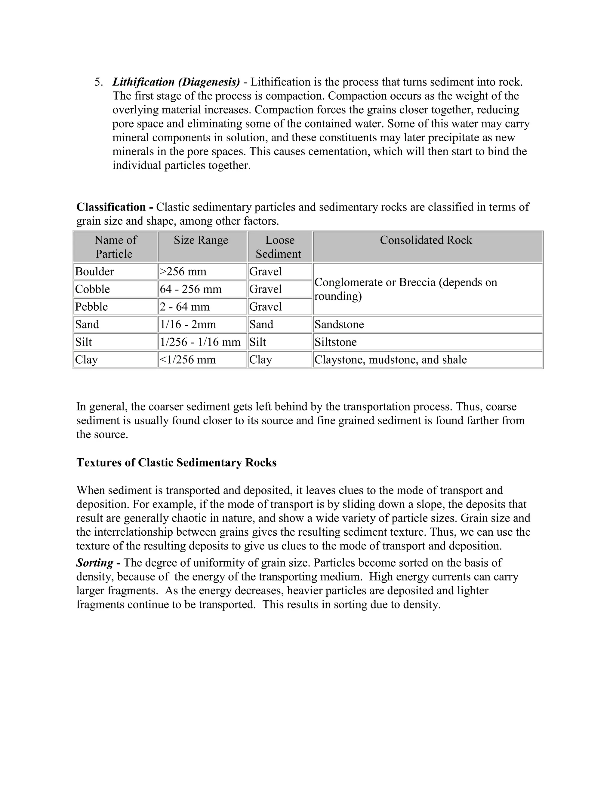 Sediment and sedimentary rocksssssssssssssssssssssss begin here | DOCX