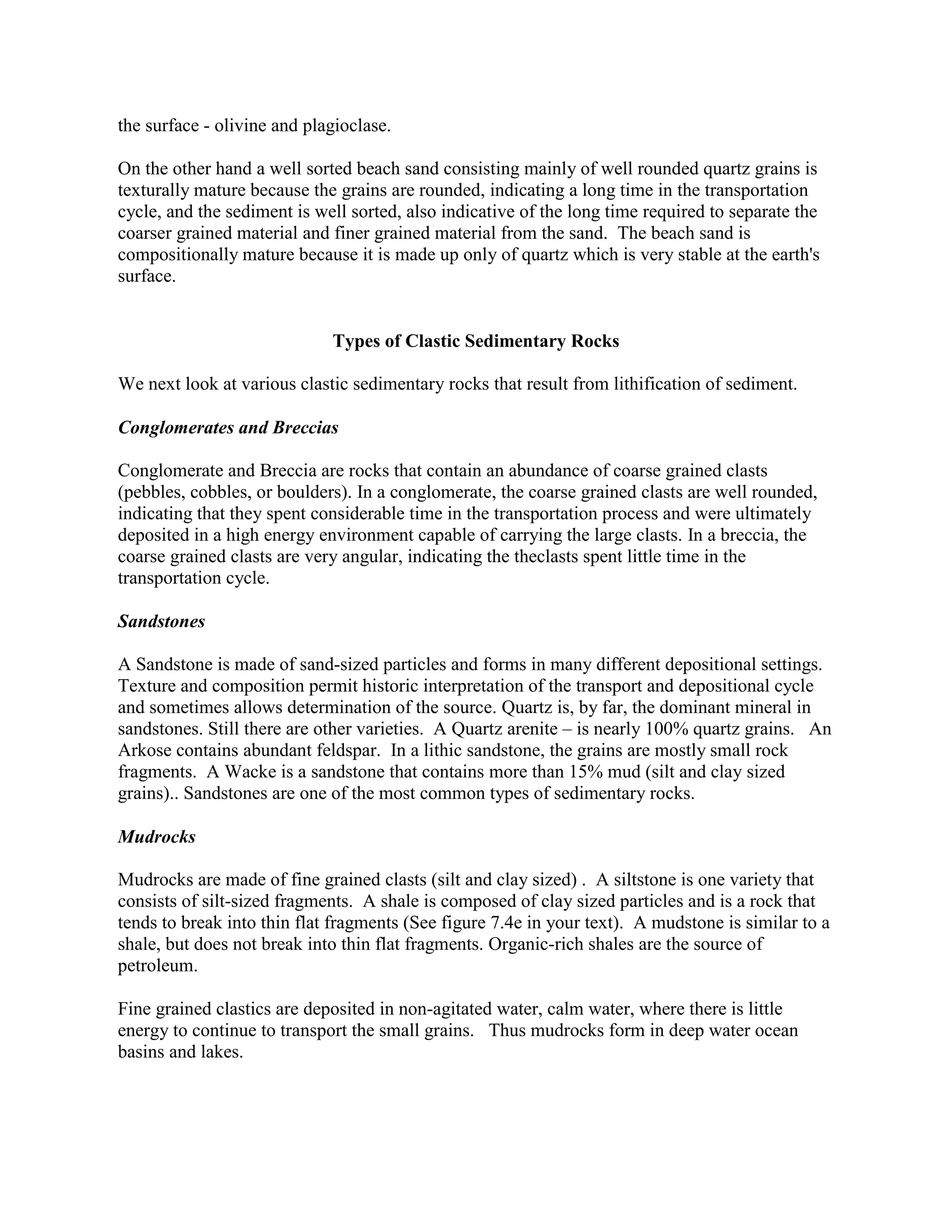 Sediment and sedimentary rocksssssssssssssssssssssss begin here | DOCX