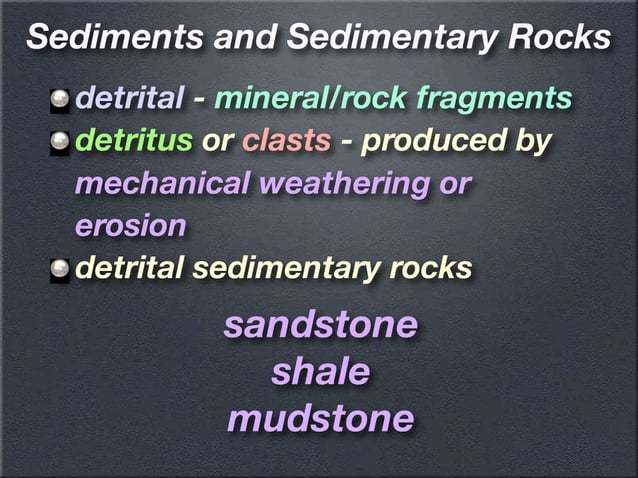 Sedimentary rock’s geology ppt science ppt | PPT
