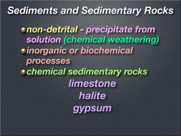 Sedimentary rock’s geology ppt science ppt | PPT