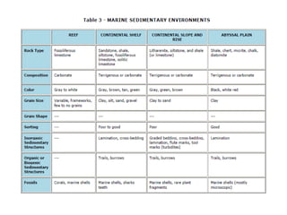 Sedimentary depositional environments | PPTX