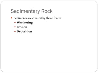 Sedimentary rock | PPTX