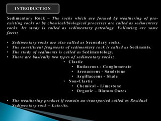 Sedimentary rock formation | PPTX