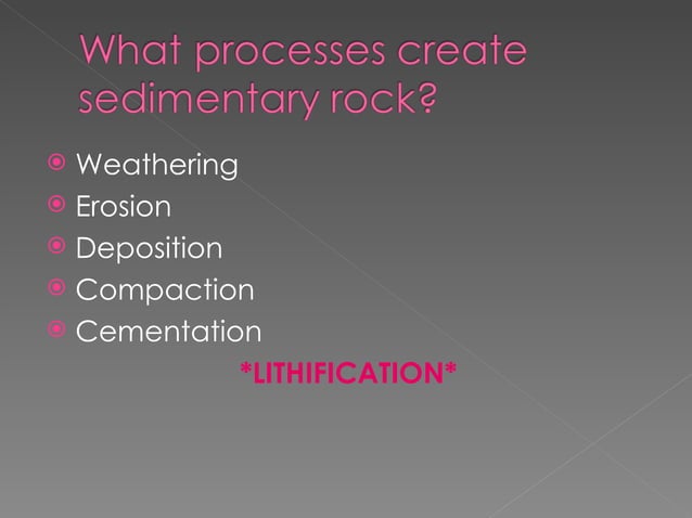 Sedimentary rocks | PPT