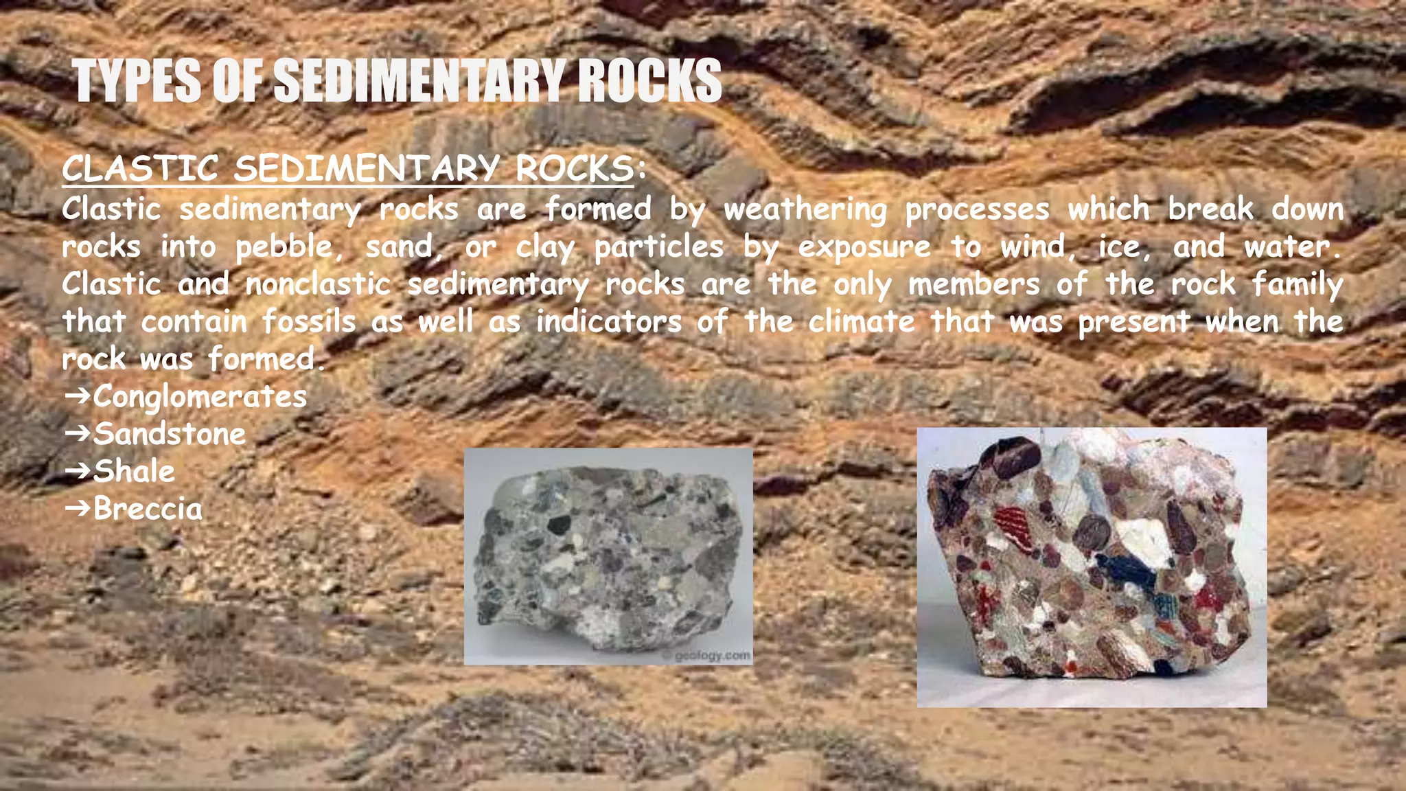 Sedimentary rocks | PPTX | Geology | Science