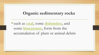 Sedimentary rocks | PPTX
