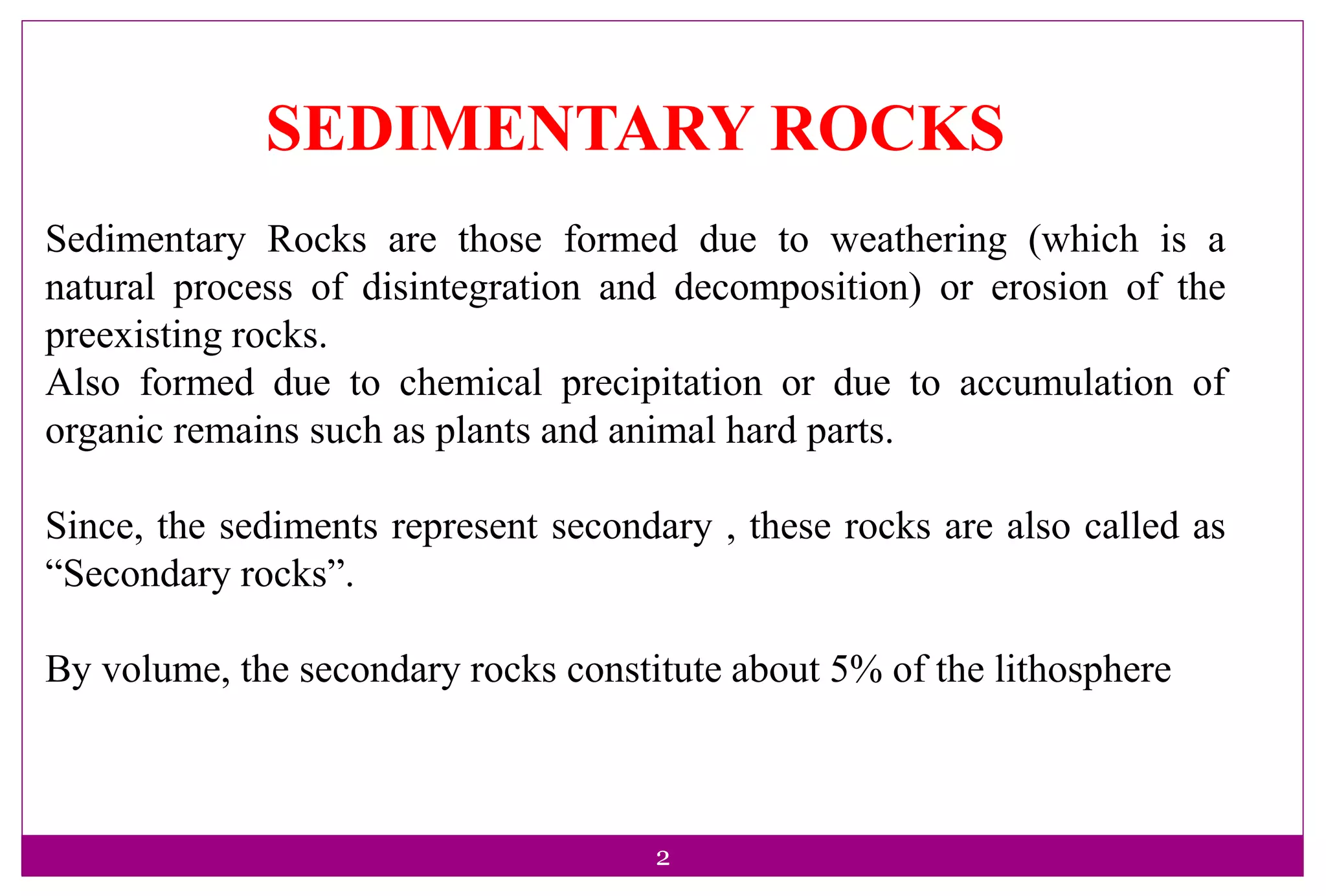 Sedimentary rocks | PPTX