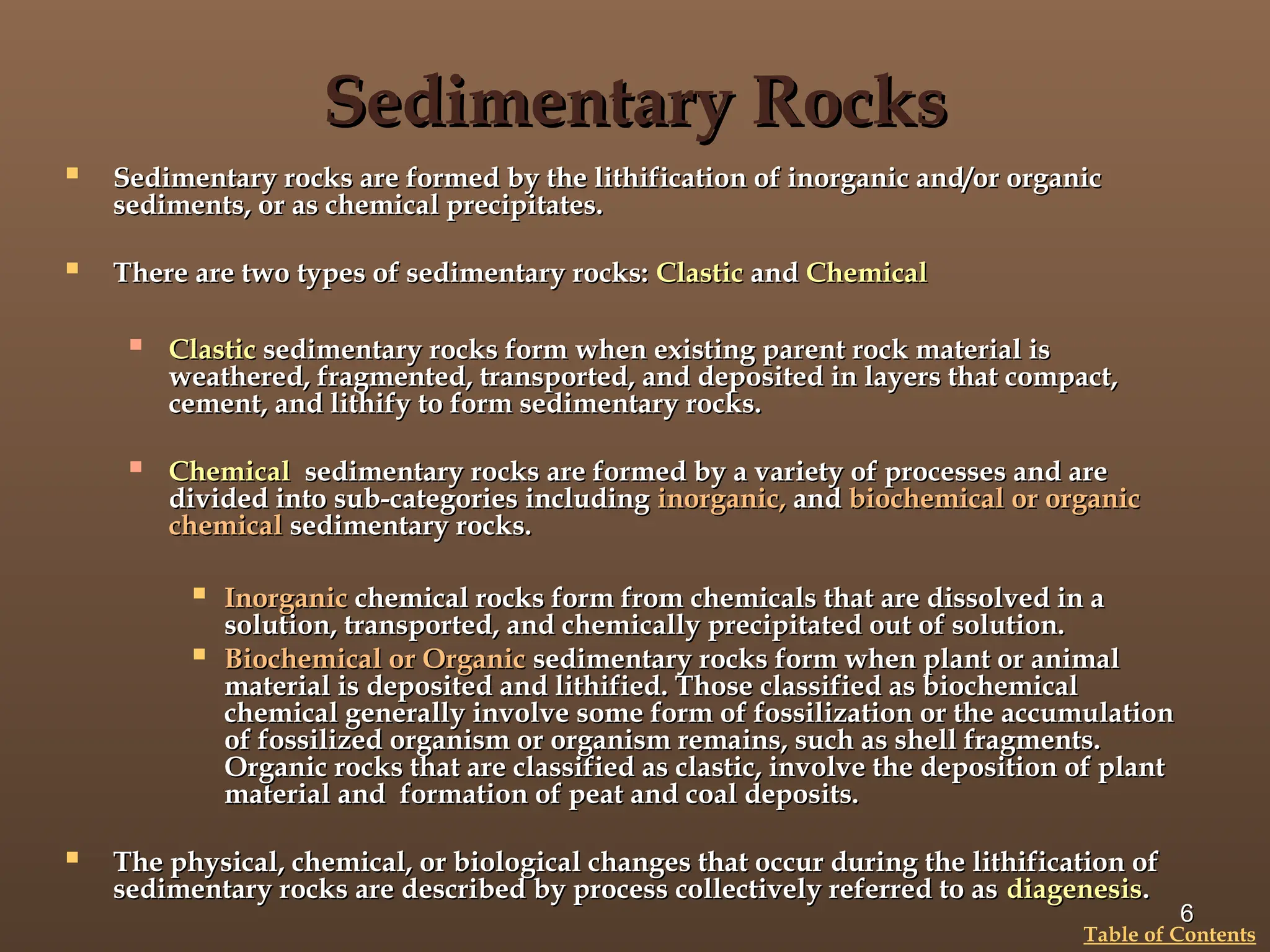 Sedimentary Rocks for studying engineering geology | PPT