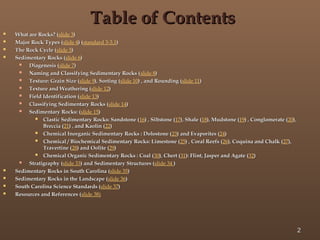 Sedimentary Rocks for studying engineering geology | PPT
