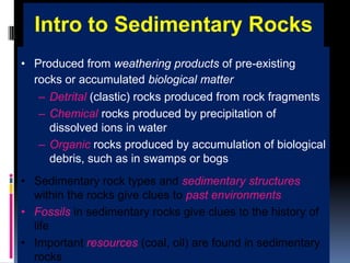 Sedimentary rocks bs 1st year | PDF | Geology | Science