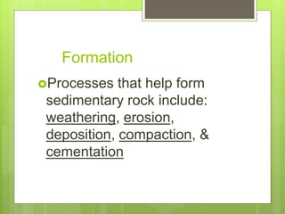 Sedimentary rocks slideshare | PPTX