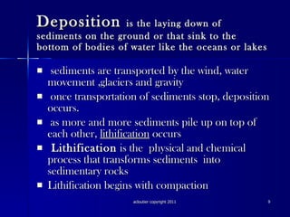 Sedimentary Rocks 2011 copyright | PPT