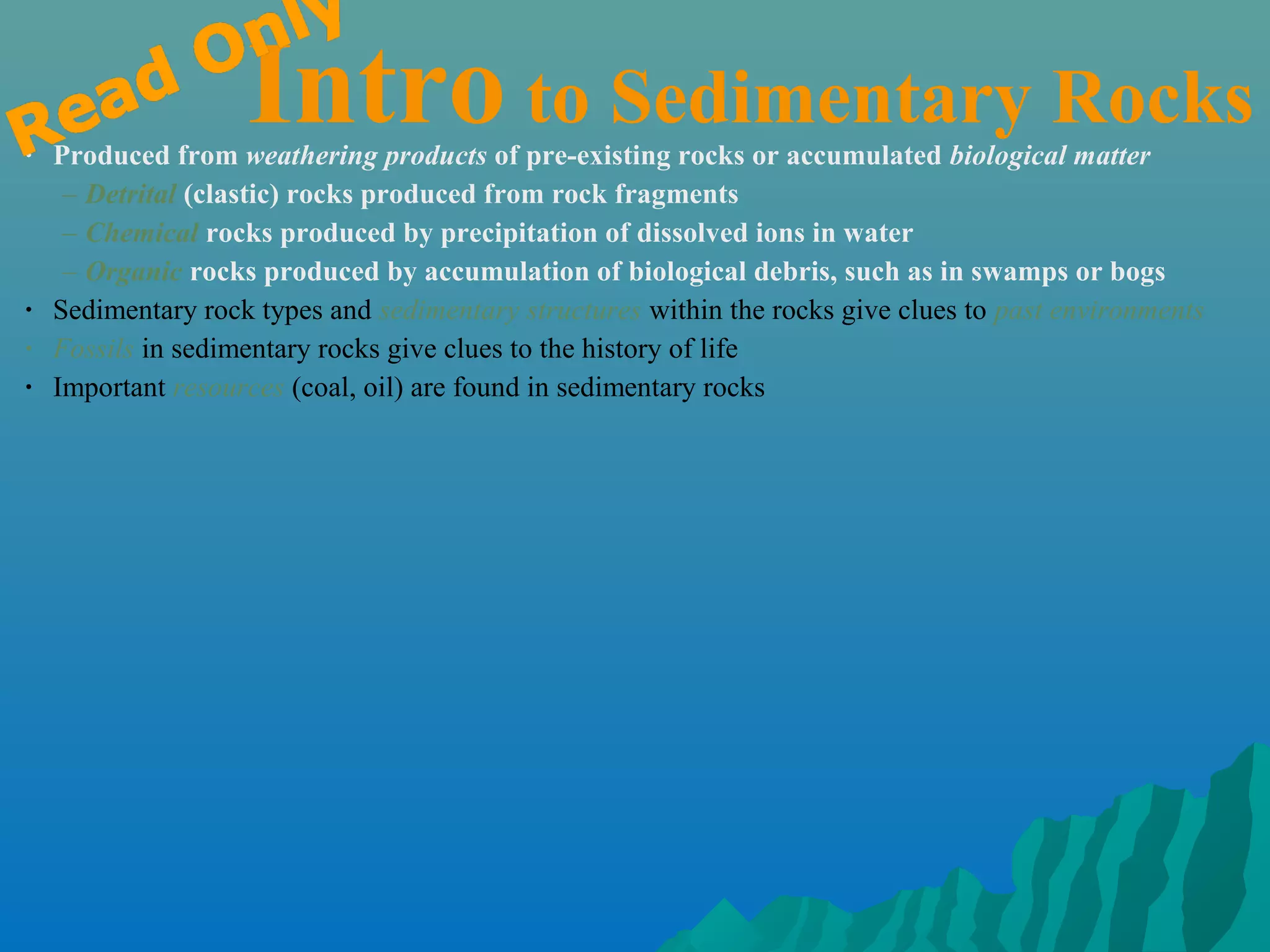 Sedimentary rocks 20122013 | PPT