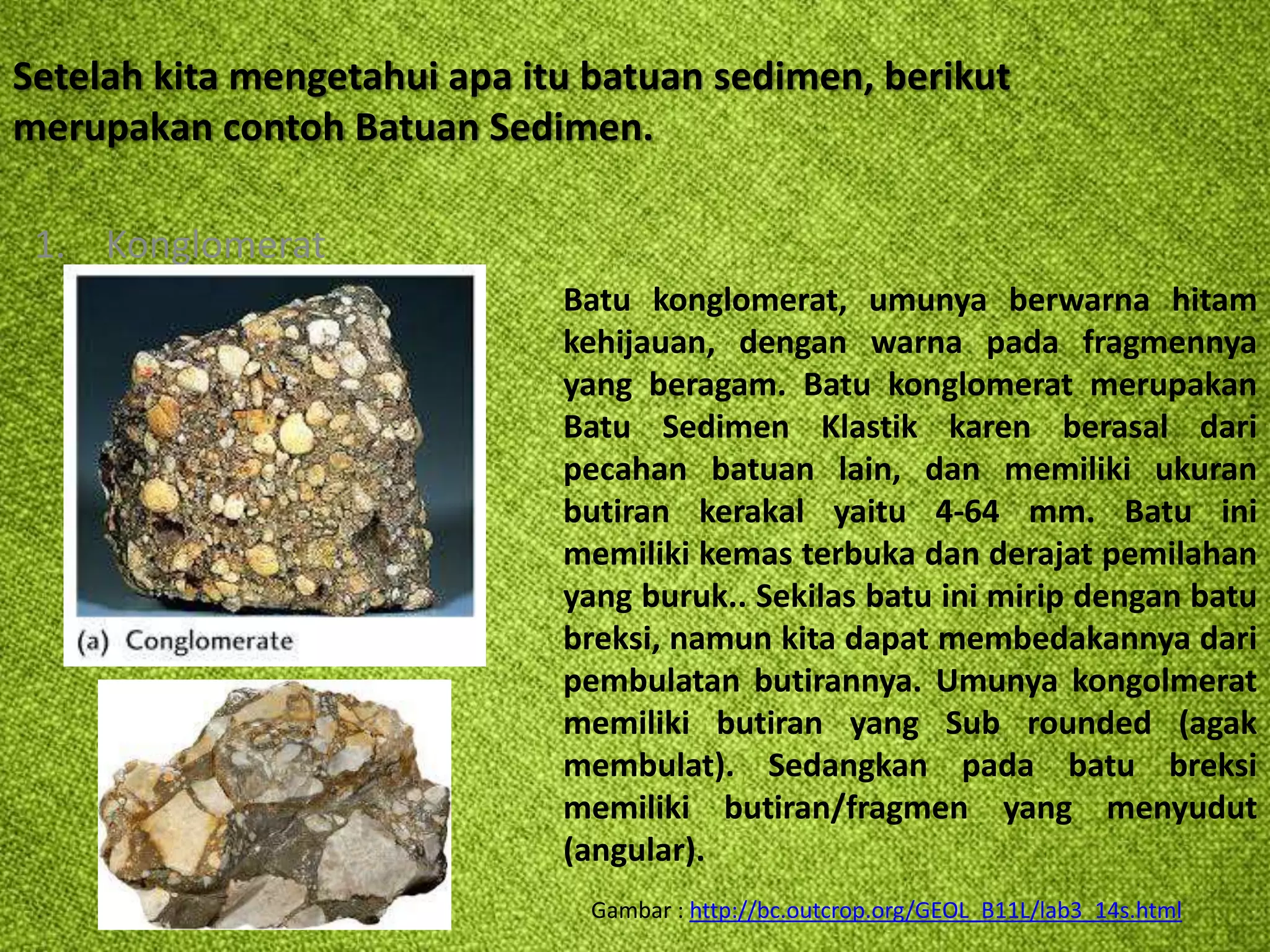 Sedimentary rocks, presentasi geologi | PPTX