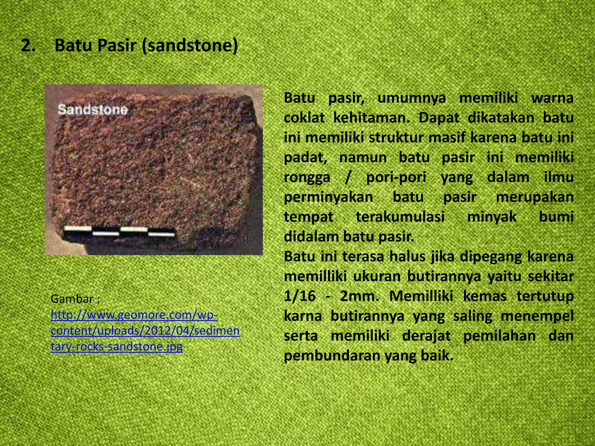 Sedimentary rocks, presentasi geologi | PPTX