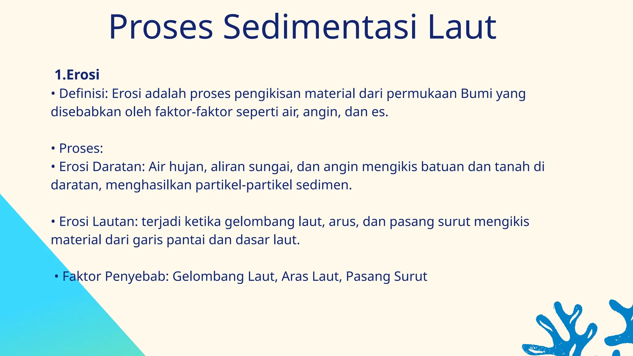 SEDIMENTASI LAUT (Sedimentasi Marine).pptx
