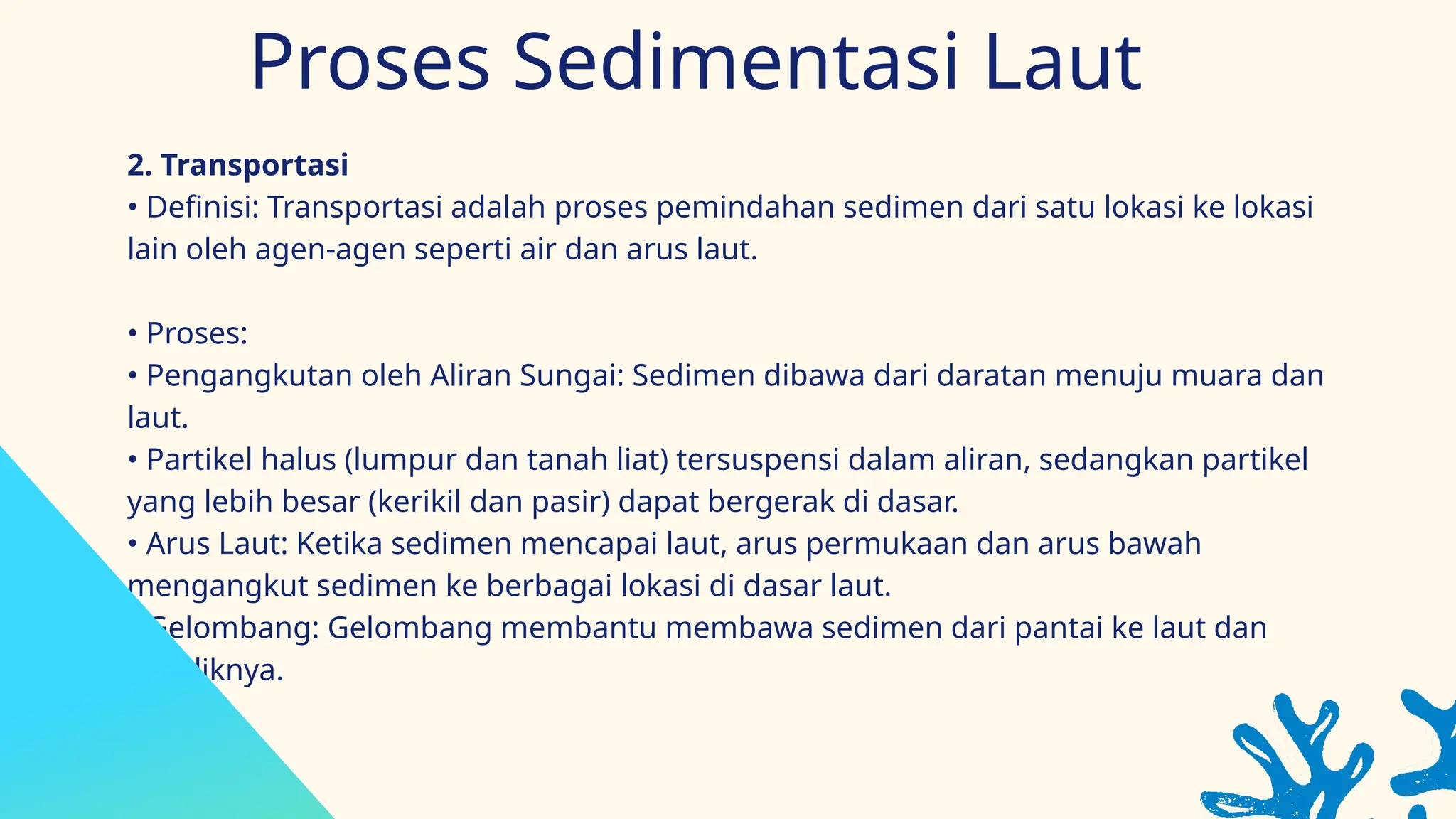 SEDIMENTASI LAUT (Sedimentasi Marine).pptx