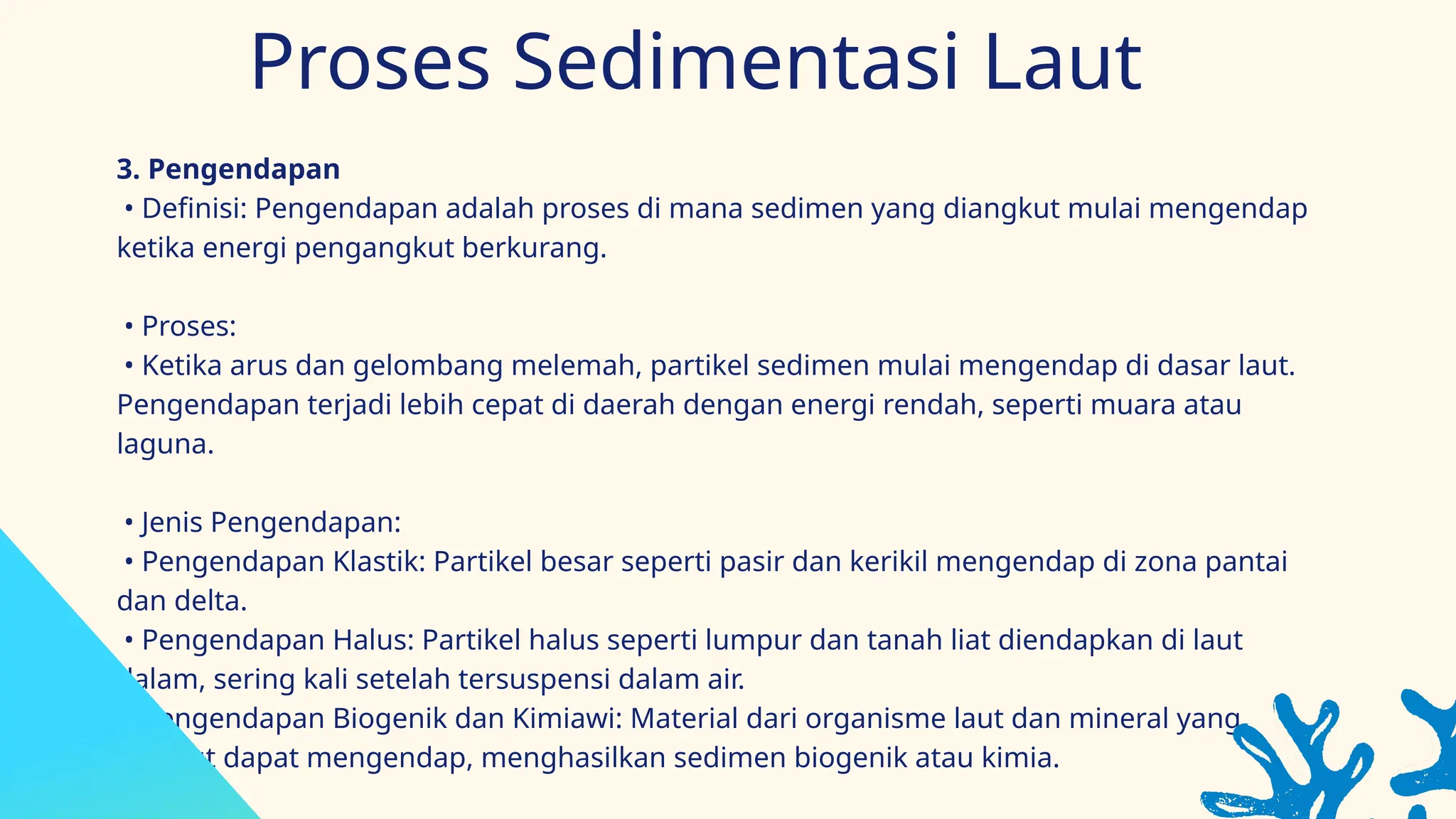 SEDIMENTASI LAUT (Sedimentasi Marine).pptx