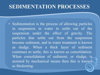 Sedimentation Process