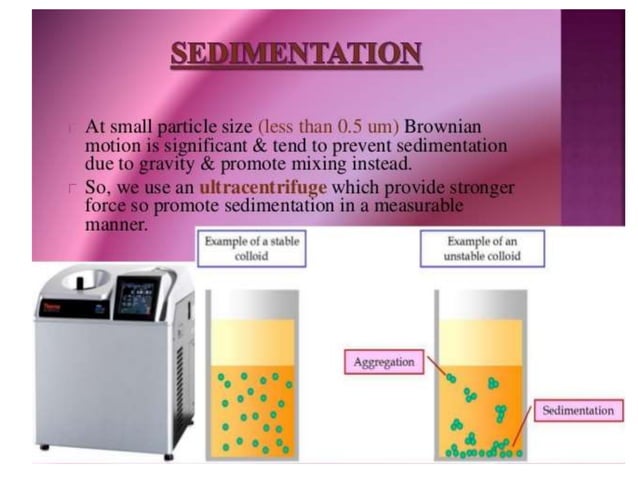 Sedimentation for determining molecular weight of macromolecules | PPTX