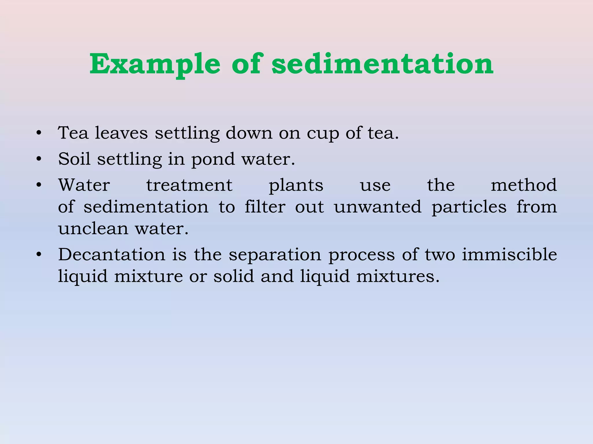 Sedimentation | PPTX