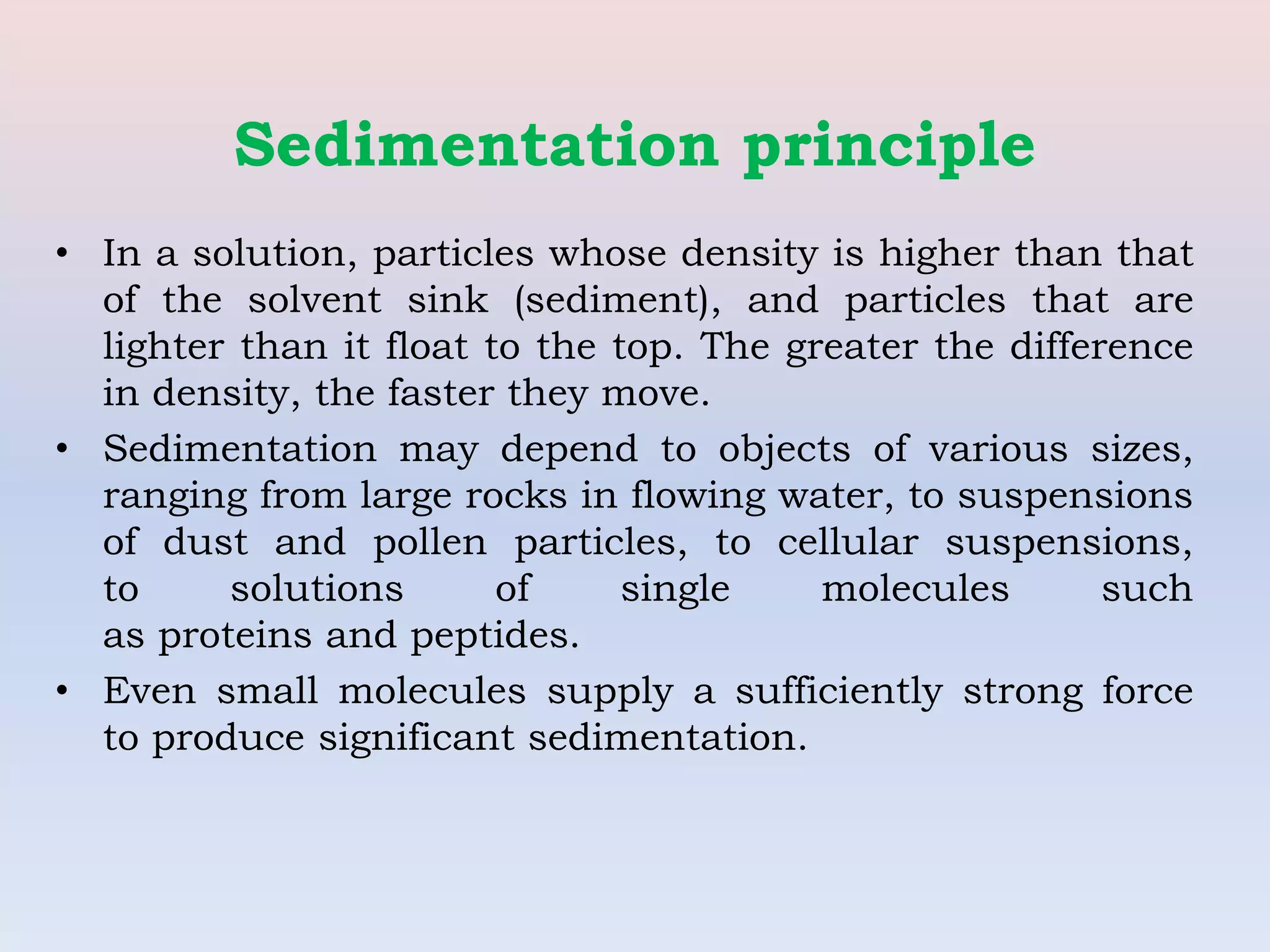 Sedimentation | PPTX