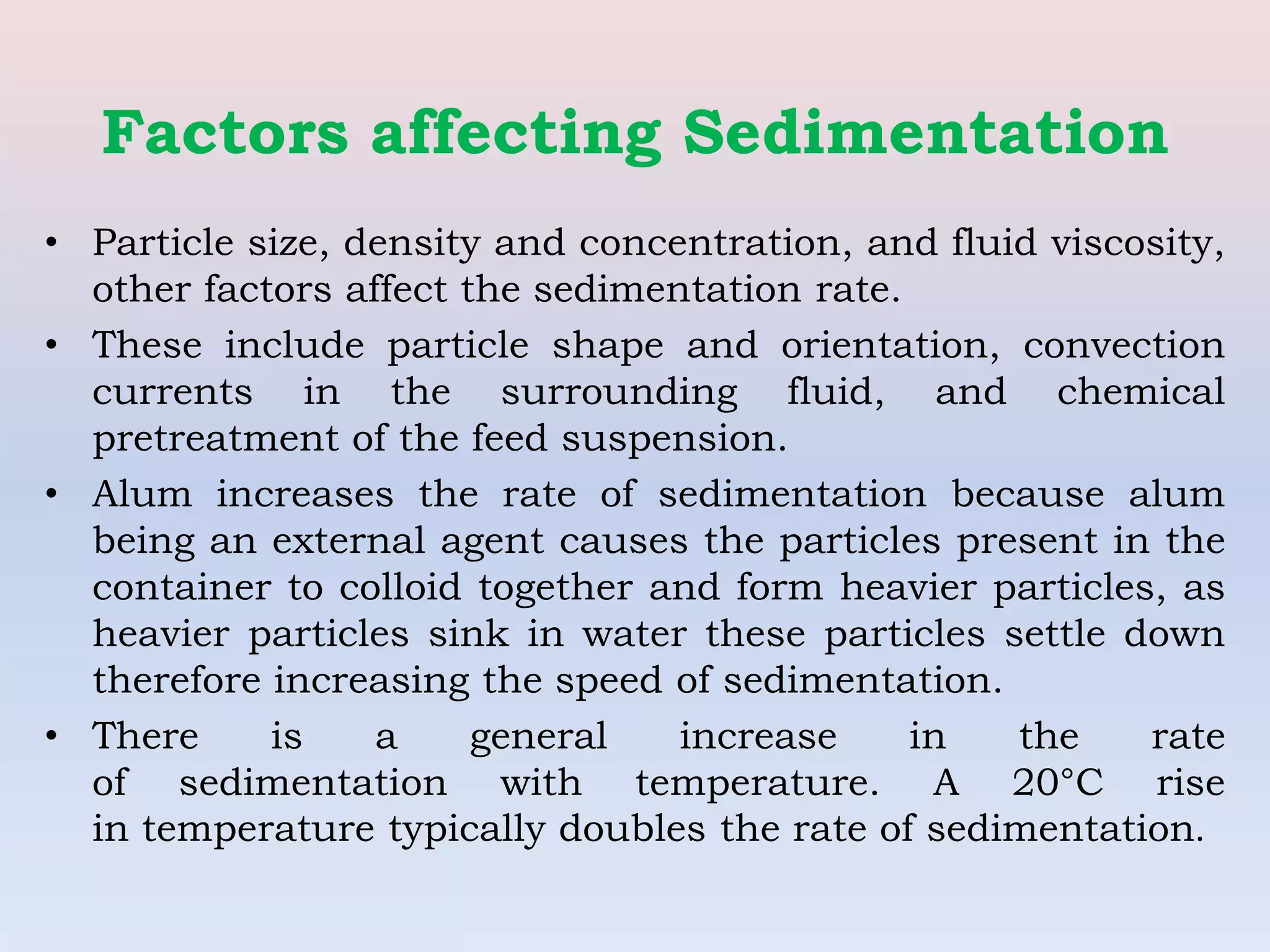 Sedimentation | PPTX