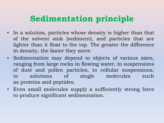 Sedimentation | PPTX