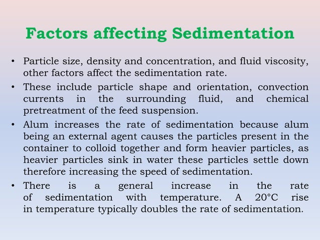 Sedimentation | PPTX