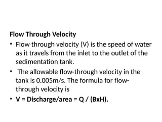 Sedimentation ( Settling ) Defination, Types, Design | PPTX | Chemistry ...