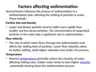 Sedimentation ( Settling ) Defination, Types, Design | PPTX