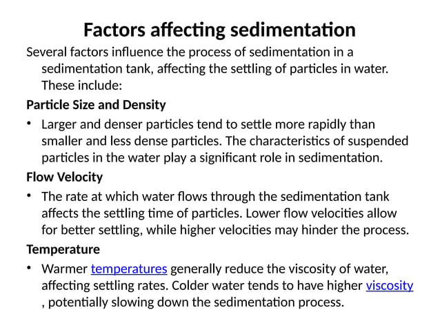 Sedimentation ( Settling ) Defination, Types, Design | PPTX | Chemistry ...