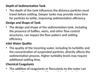 Sedimentation ( Settling ) Defination, Types, Design | PPTX | Chemistry ...