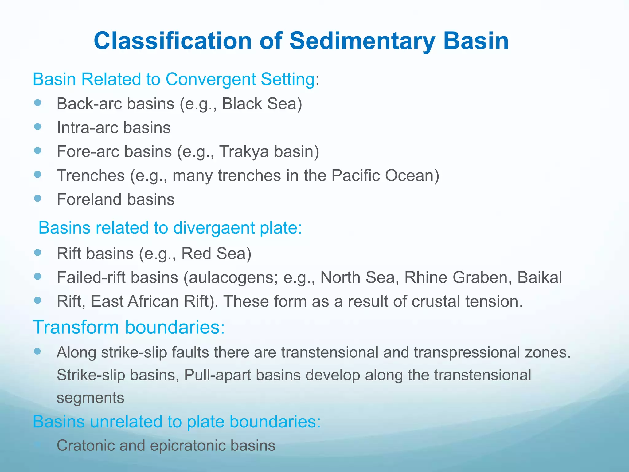 TECTONICS OF SEDIMENTARY BASINS | PPTX