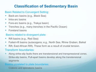 TECTONICS OF SEDIMENTARY BASINS | PPTX