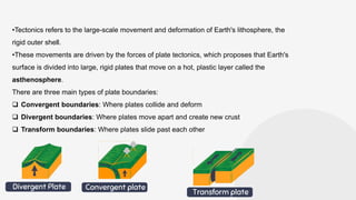 Effect of tectonics in sedimentary process | PPT