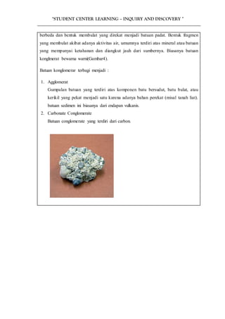 Resume batu conglomerate, breksi, sandstone, dan mudstone | DOCX