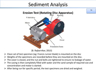 Introduction to Sediment Erosion in Hydro-Turbines | PPTX