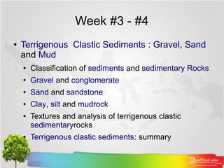 Lesson Plans : Sedimentology and Statigraphy | PDF
