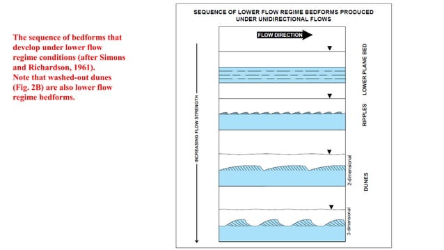 Sedimentary structures, Bedforms and Unidirectional Flow | PDF