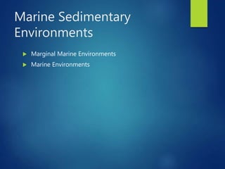 Sedimentry environments | PPT