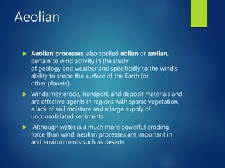 Sedimentry environments | PPT