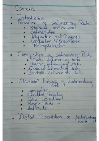 Sedimentary Rocks & Field Description of Sedimentary Rocks | PPT