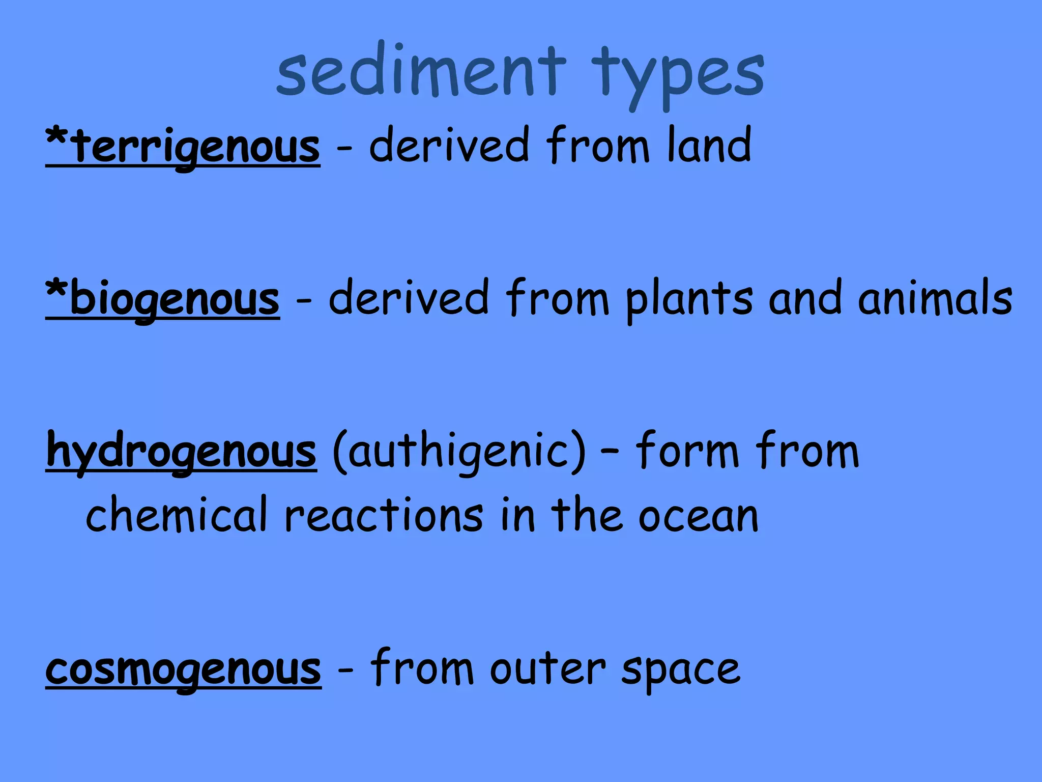 Sediments in the ocean powerpoint | PPT