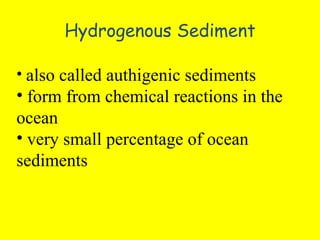 Sediments in the ocean powerpoint | PPT