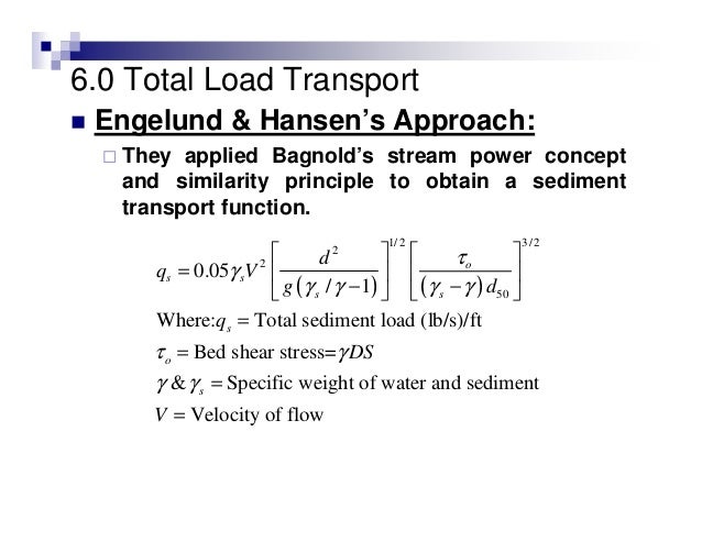 Sediment transport